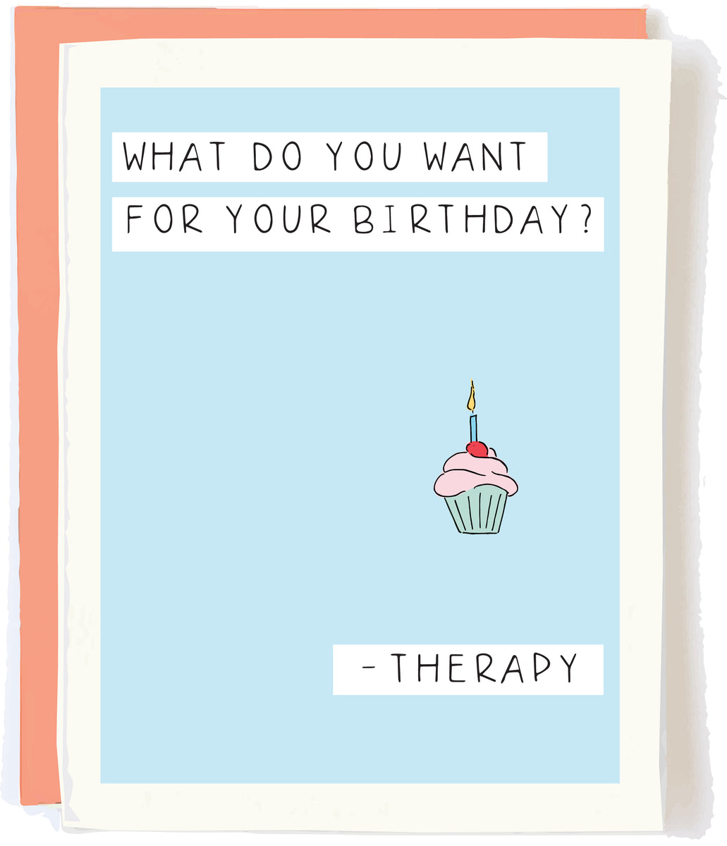 Therapy Birthday Card – pop + paper