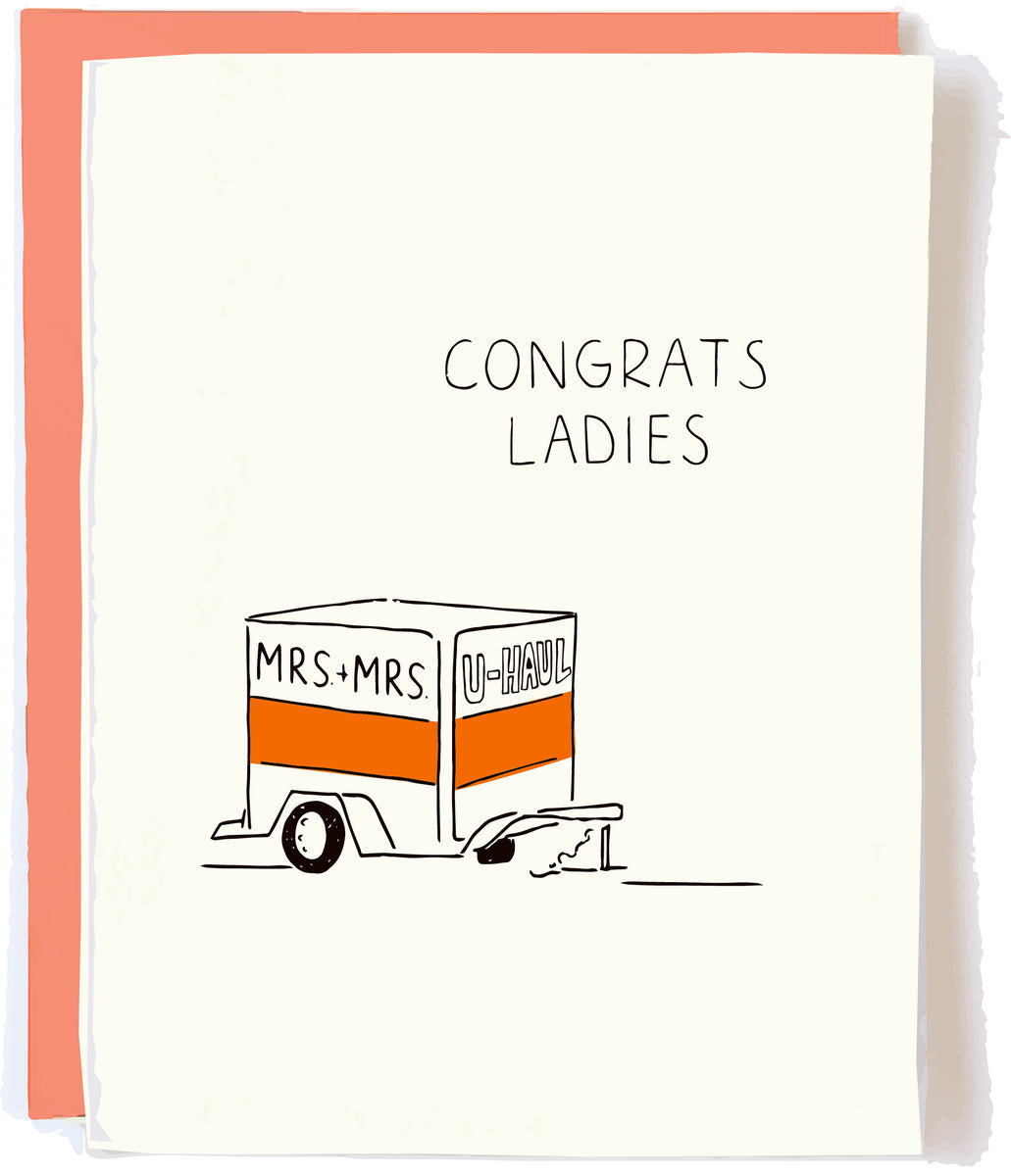 Pop and Paper - U-Haul Gay Wedding Card – pop + paper